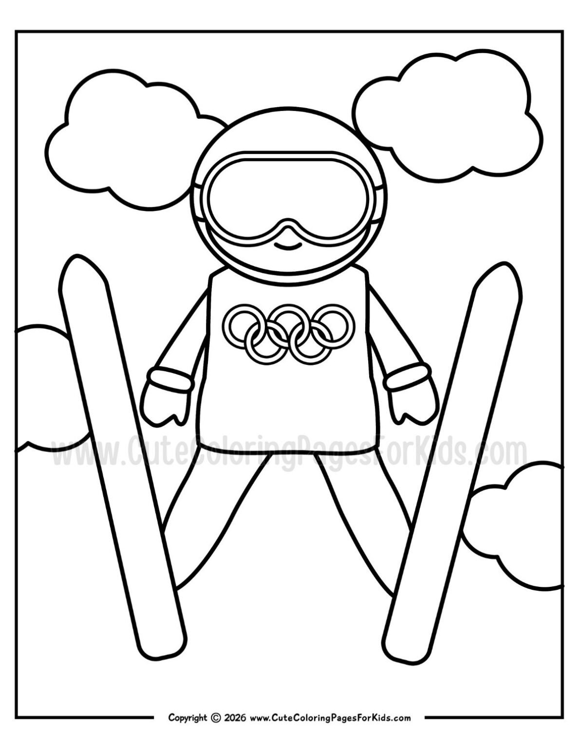 Winter Olympics Coloring Pages: 7 Free Printable PDFs - Coloring Feel